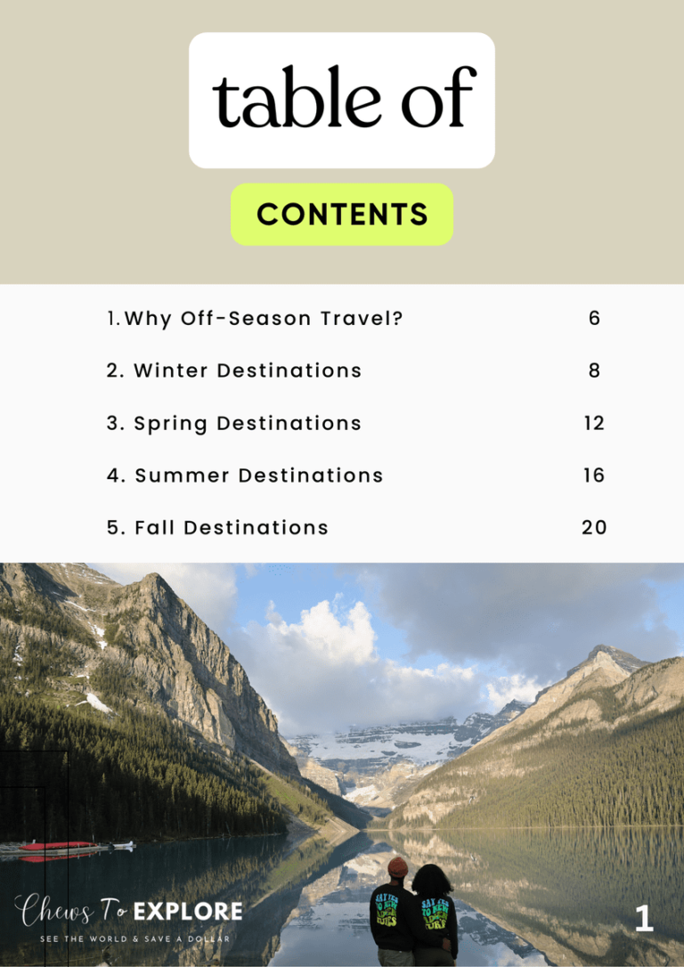 BEST Destinations for Off-Season Travel